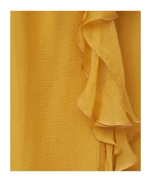 Chloé Silk Mousseline Long Dress With Spaghetti Straps