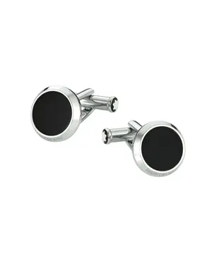 Montblanc Logo Cufflinks - Black