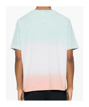 A.p.c. X Asics Logo Printed Gradient T-shirt - Blue