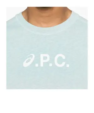 A.p.c. X Asics Logo Printed Gradient T-shirt - Blue