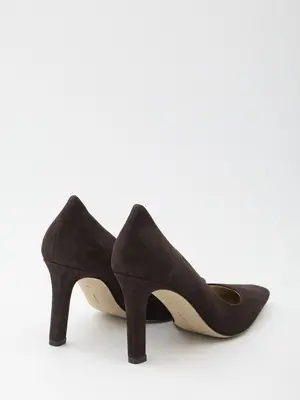 THE ROW Carla Square Toe Pumps - Brown