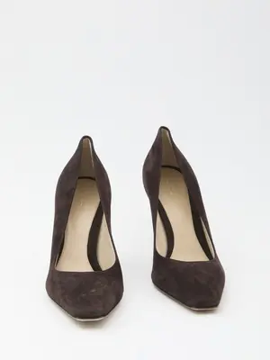 THE ROW Carla Square Toe Pumps - Brown