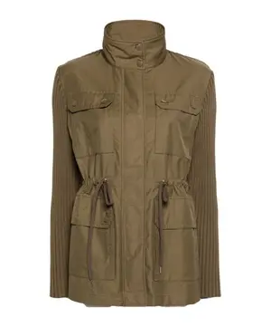 Moncler Knit-panelled Military Jacket - No