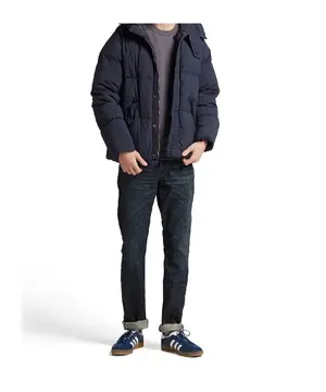 TEN C Concealed Hooded Puffer Jacket With Zip Closure And Pockets