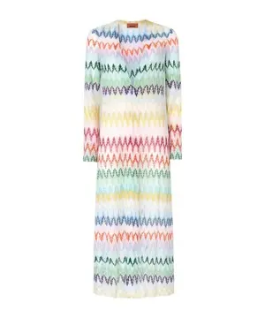 Missoni Long Zig Zag Lace Cardigan - Multicolor