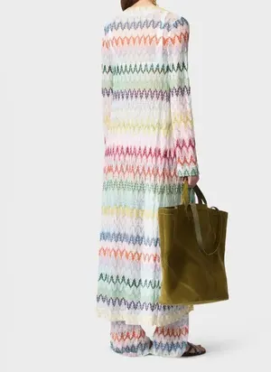Missoni Long Zig Zag Lace Cardigan - Multicolor