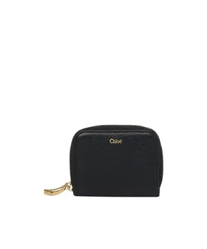 Chloé Banana Zipped Coin Purse - Black