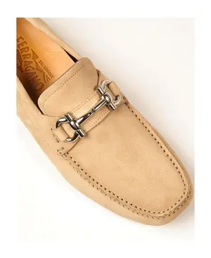 FERRAGAMO Horsebit Loafers - Nude