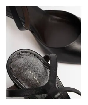 THE ROW 80mm Carla Leather Pumps - Black