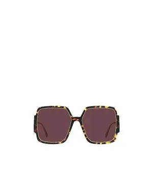 Dior Square Frame Sunglasses - Red