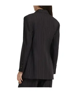 Brunello Cucinelli Pinstripe Wool Suit Blazer