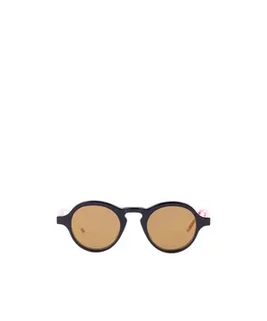 Thom Browne Round Frame Sunglasses With Tinted Lenses - Nude