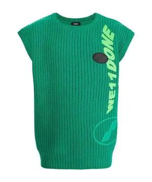 We11Done Ribbed Logo-knit Sleeveless Vest