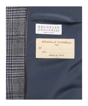 Brunello Cucinelli Prince Of Wales Checked Wool Blazer
