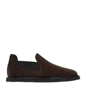 THE ROW Parker Suede Loafers