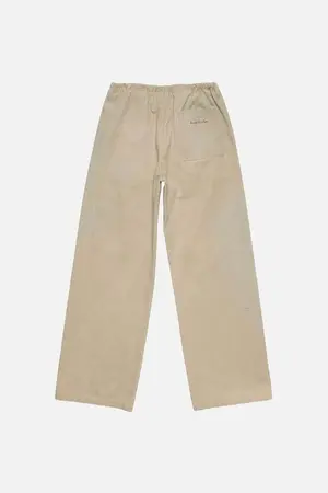 Acne Studios Relaxed Fit Drawstring Pants With Embroidered Logo