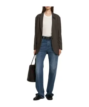 Brunello Cucinelli Cotton Suit-type Blazer With Notched Lapel And Vented Back