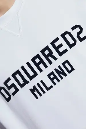 Dsquared2 Velvet Logo Crewneck Sweatshirt
