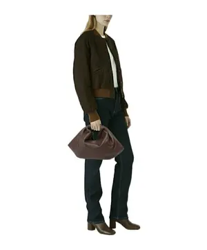 MAISON MARGIELA Washed Cotton Viscose Satin Bomber