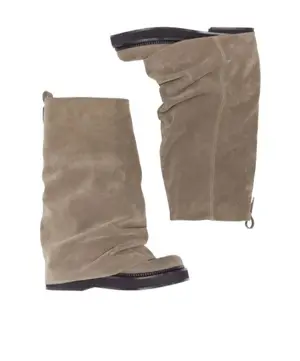 Attico Round Toe Slouch Boots
