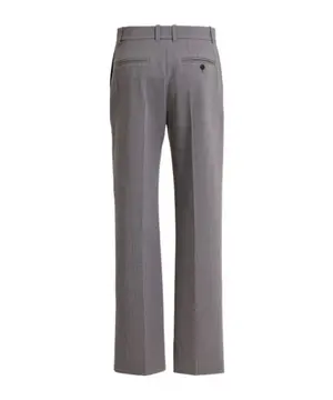 THE ROW Relian Stretch Wool Straight Leg Trousers