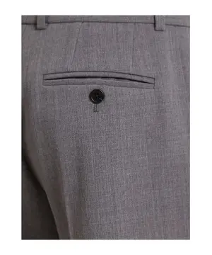 THE ROW Relian Stretch Wool Straight Leg Trousers