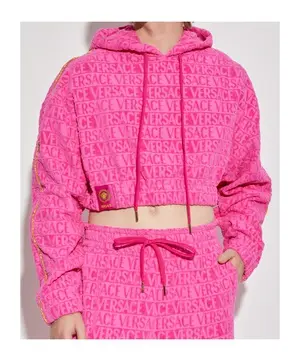 Versace Long Sleeve Hooded Sweatshirt