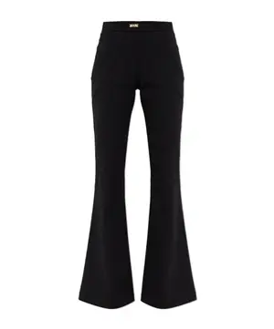 Versace Logo Detailed Flared Trousers