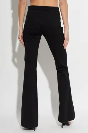 Versace Logo Detailed Flared Trousers