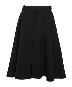 Bottega Veneta Grain De Poudre Midi Skirt - Black