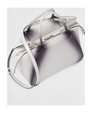 Prada Small Brushed Leather Handbag With Gradient Effect