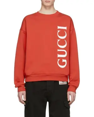Gucci Logo Print Crewneck Sweatshirt