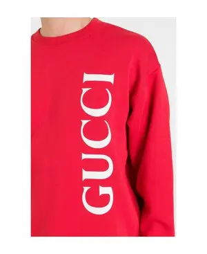 Gucci Logo Print Crewneck Sweatshirt