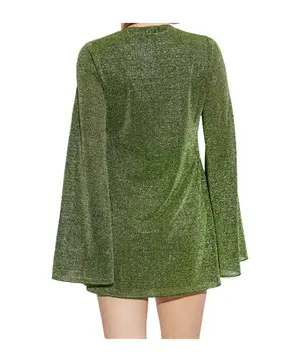 Oseree Lurex Cut-out Mini Dress