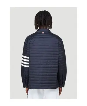Thom Browne Quilted Jacket With Contrasting Stripes