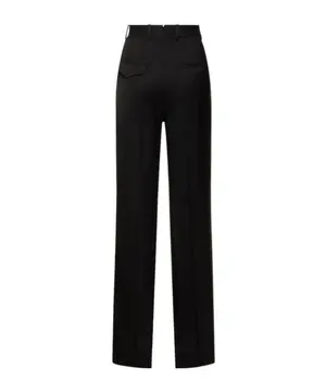 ANN DEMEULEMEESTER High Waist Satin Straight Pants