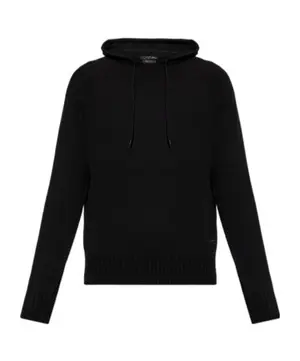 TOM FORD Logo Embroidered Ribbed Hoodie
