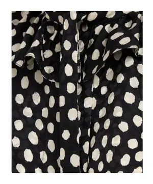 Chloé Dot Print Silk Jacquard Shirt