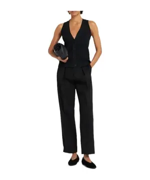 Max Mara Cotton Twill Tailored Pants
