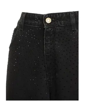 Blumarine Embellished Wide Leg Jeans