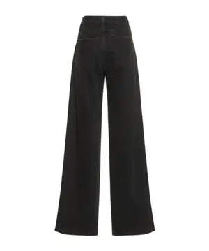 Blumarine Embellished Wide Leg Jeans