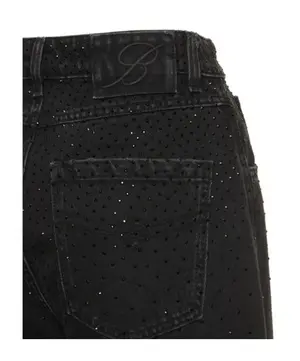 Blumarine Embellished Wide Leg Jeans