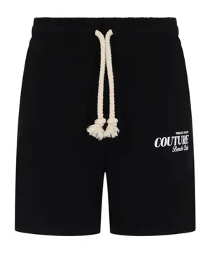 Versace Drawstring Logo Shorts - Black