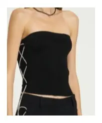 Giuseppe Di Morabito Knit Bandeau With Lace-up Detail