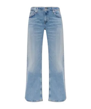 Citizens Of Humanity Nora Mid-rise Wide-leg Jeans - Blue