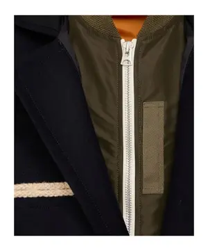 Sacai Wool Melton Duffle Jacket