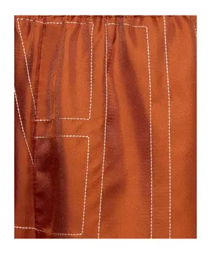 TOTEME Monogram Silk Pajama Shorts