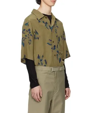 LEMAIRE Floral Printed Short-sleeved Shirt