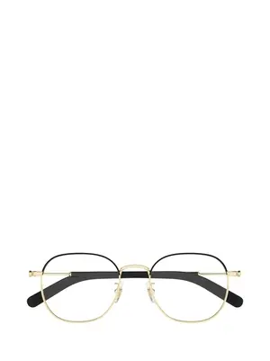 Montblanc Round Frame Eyeglasses - Black