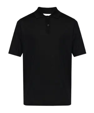 SAMSOE SAMSOE Buttoned Collar Polo Shirt - Black